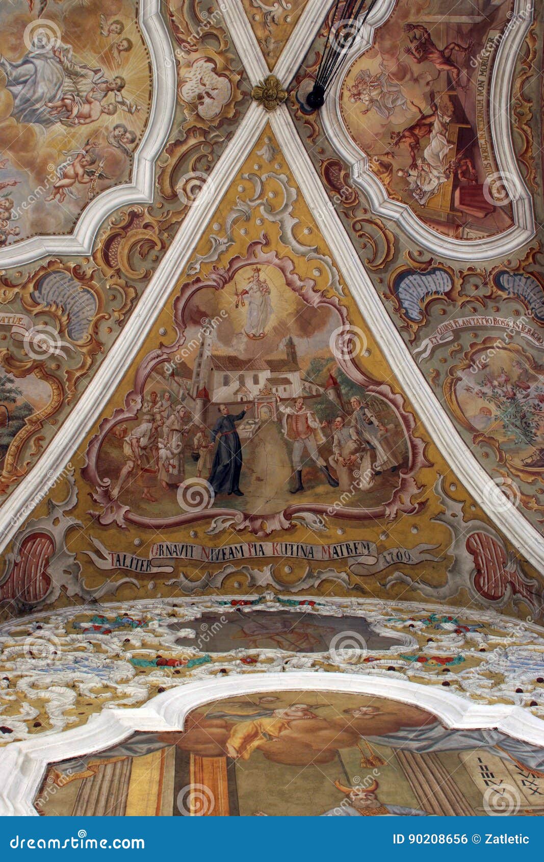 Church fresco stock photo. Image of light, story, fresco - 90208656