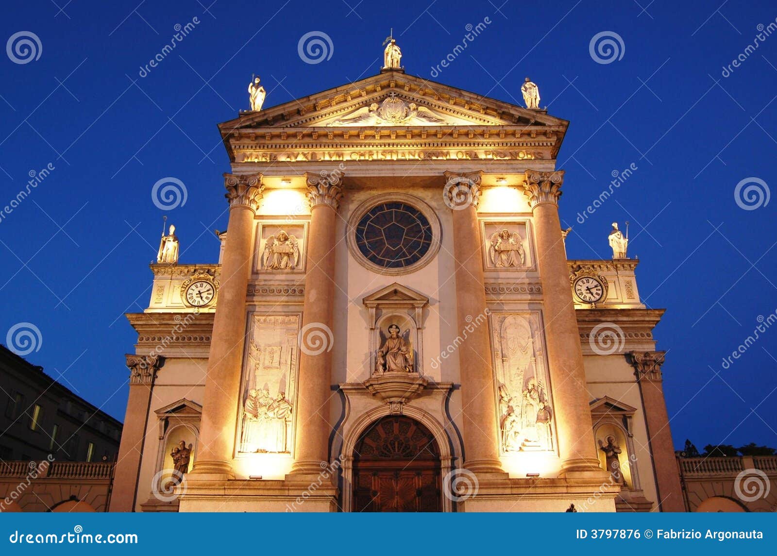 Church Front Exterior And Tower Stock Photography | CartoonDealer.com ...
