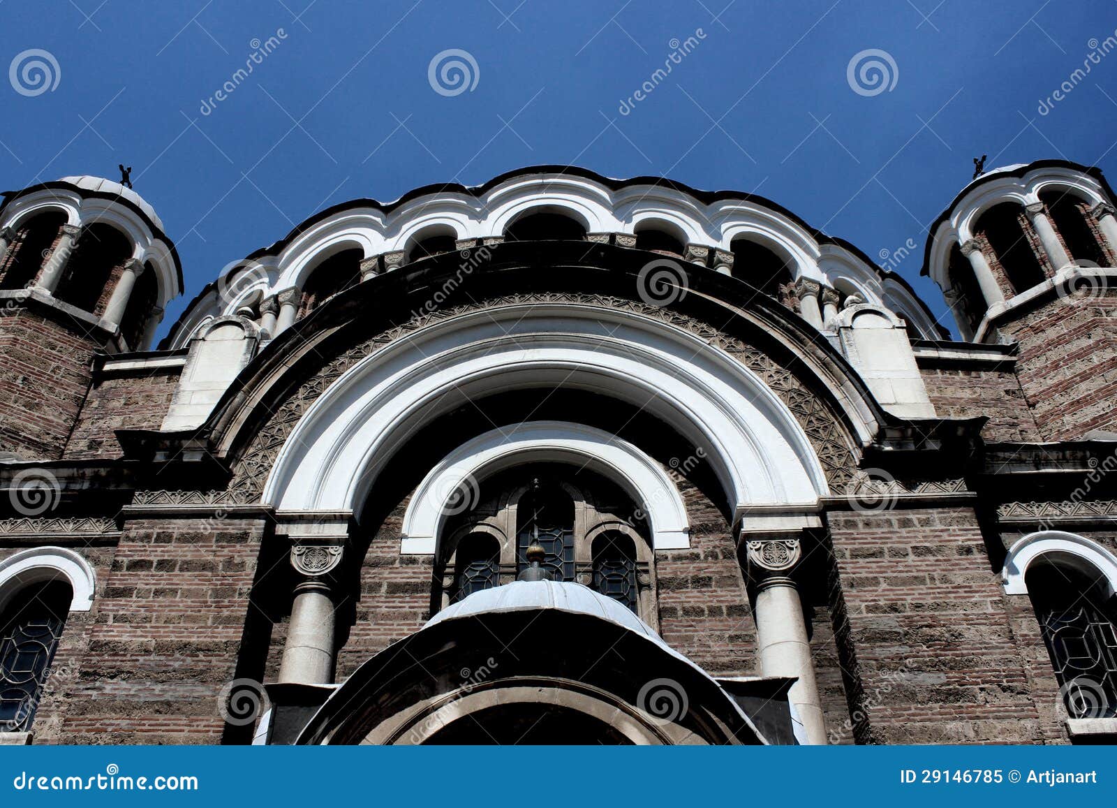 Church Front View stock image. Image of chruch, windows - 29146785