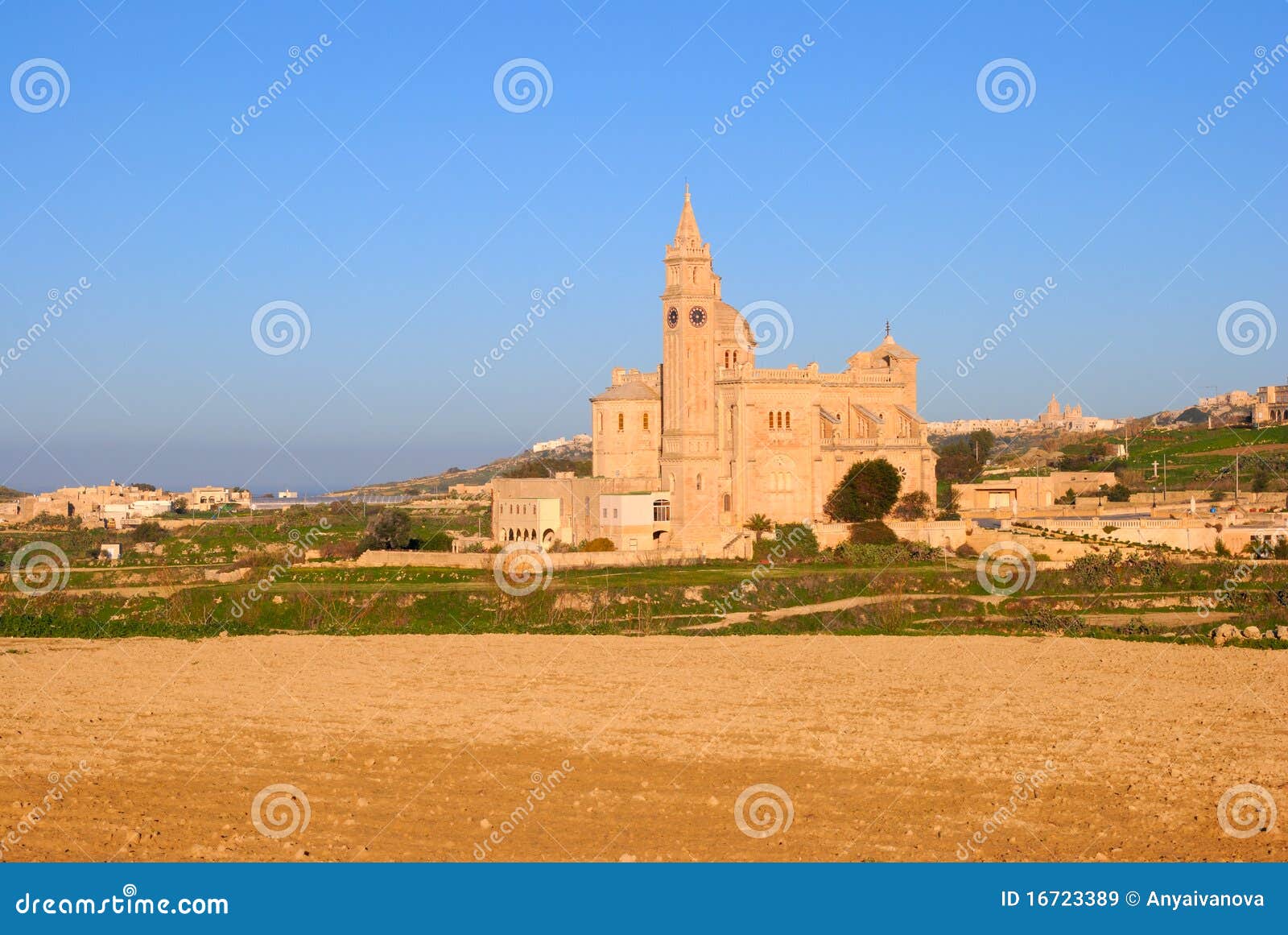 Church in Gharb; Gozo, Malta Stock Image - Image of scenic, maltese ...