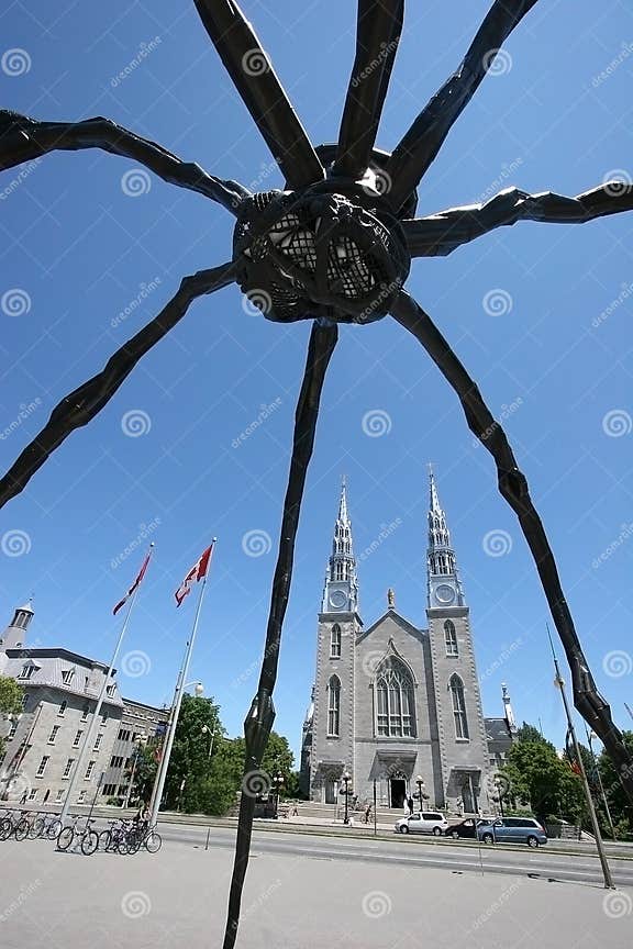 A Church and a Giant Spider Editorial Photo - Image of spider, irony ...