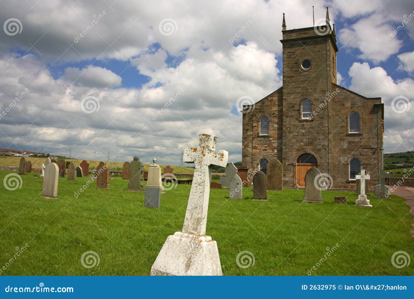 Church and graveyard stock image. Image of spirituality - 2632975