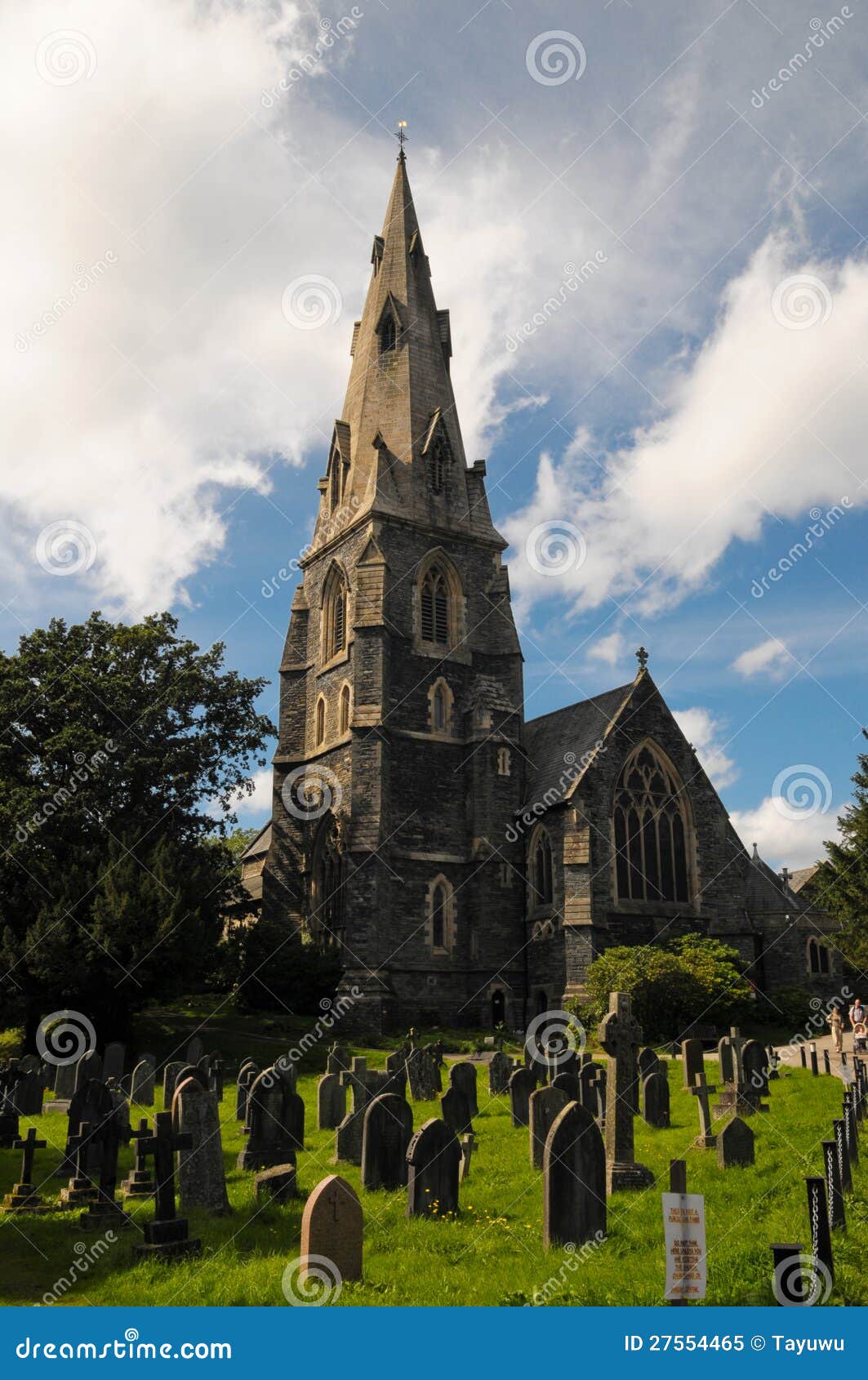 Church and the graveyard stock image. Image of monuments - 27554465