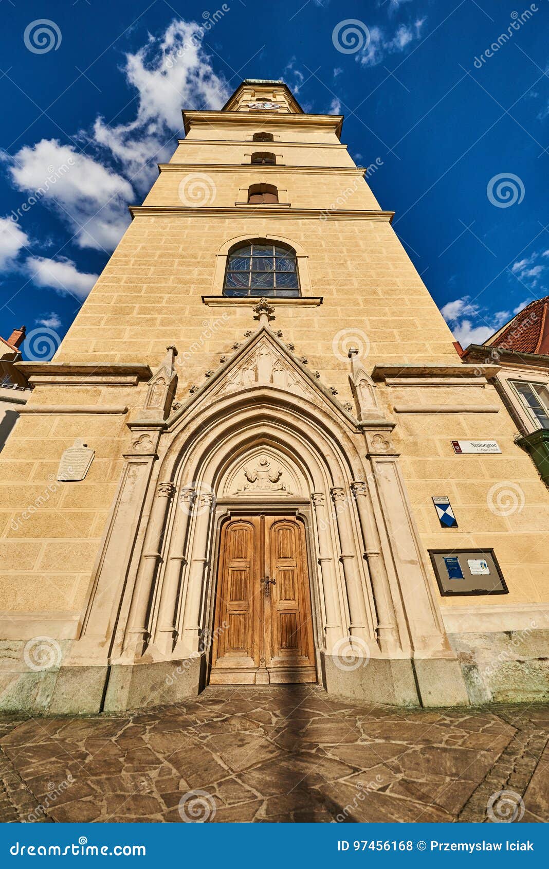 Church in Graz city editorial stock photo. Image of cathedral - 97456168