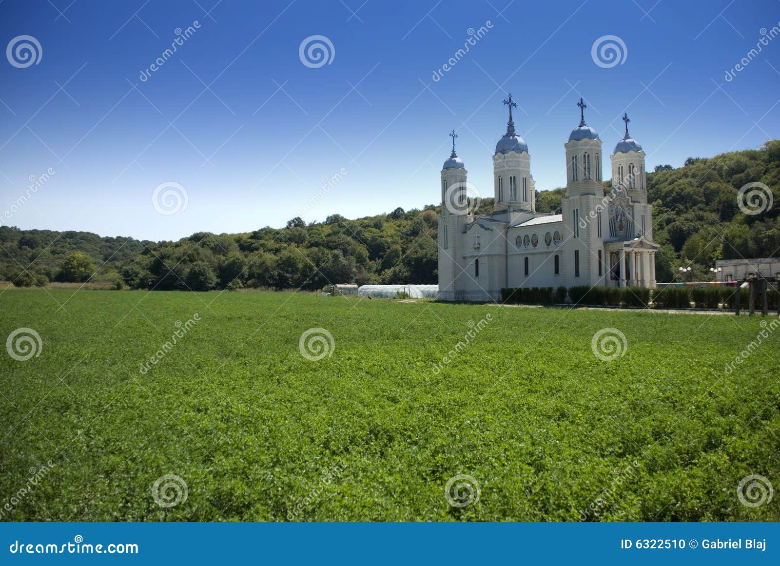 Church And Green Grass Picture. Image: 6322510