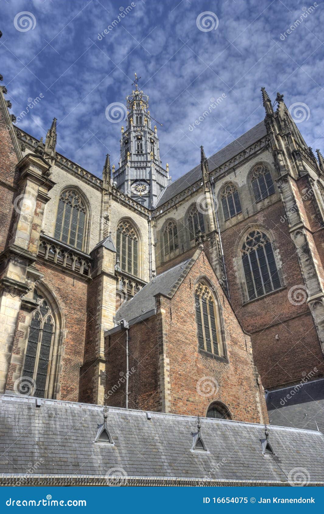 Church of Haarlem, Holland stock image. Image of town - 16654075