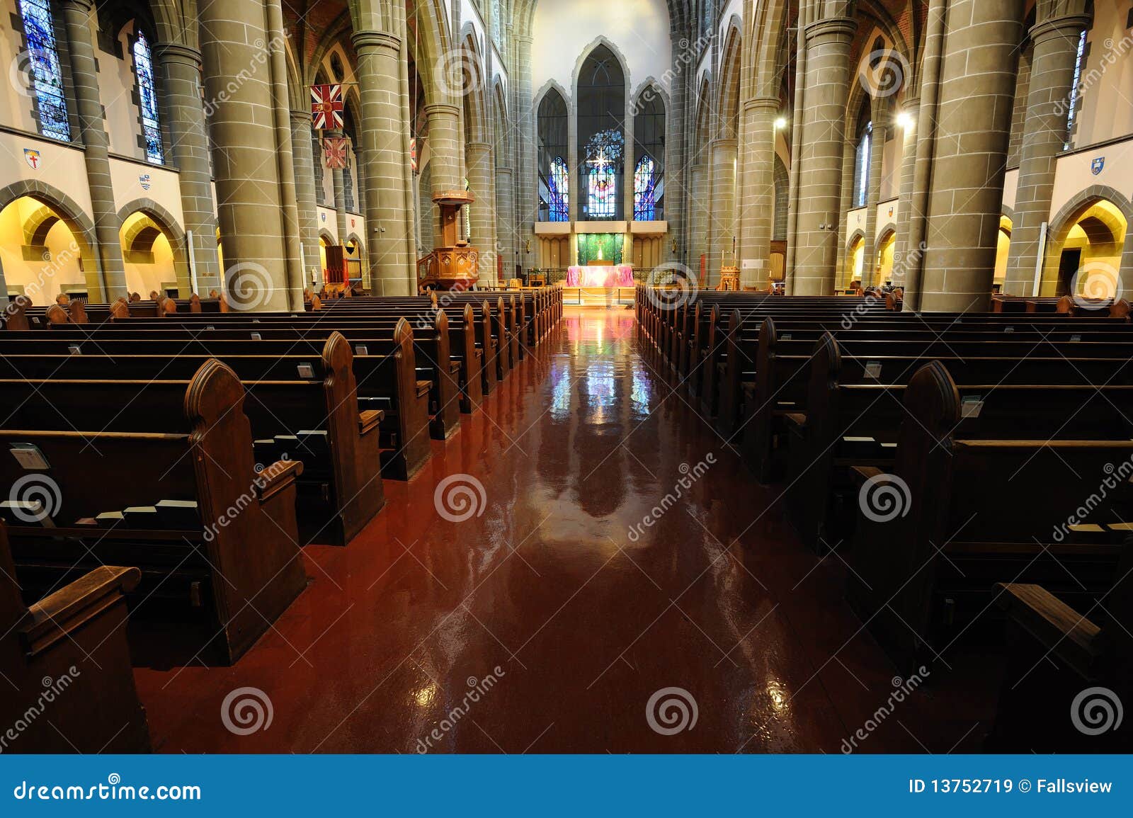 Church hall stock image. Image of indoor, interior, hall - 13752719