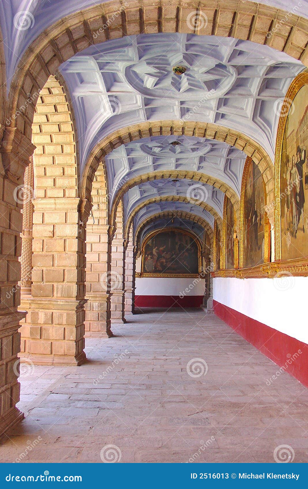 Church Hallway stock image. Image of ceiling, building - 2516013
