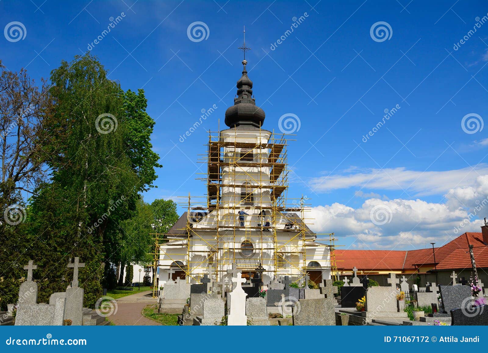 Church, Haniska, Slovakia editorial photography. Image of historic ...