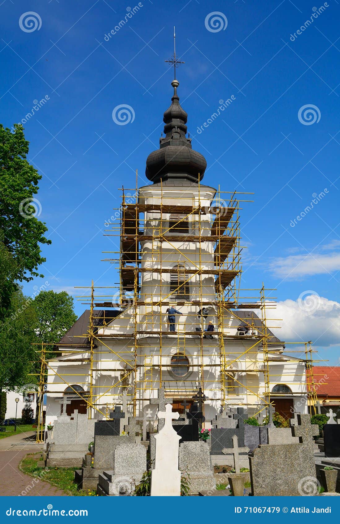 Church, Haniska, Slovakia editorial stock image. Image of faith - 71067479
