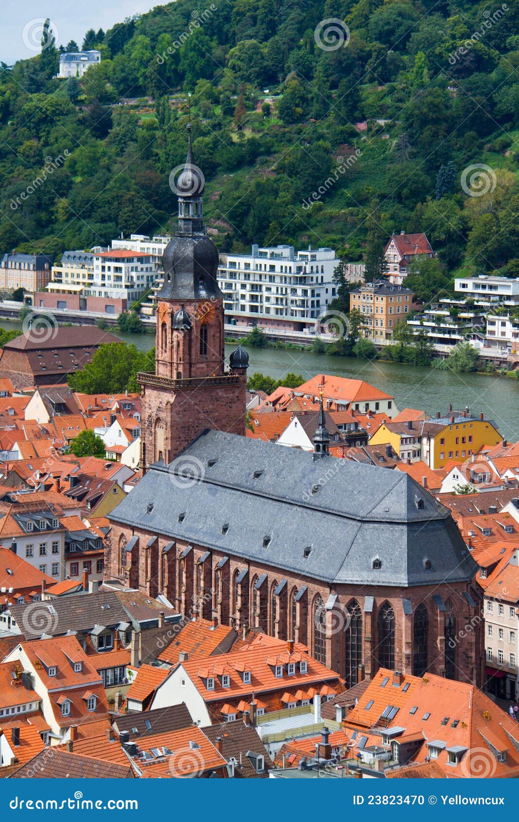 Church in Heidelberg stock photo. Image of famous, germany - 23823470