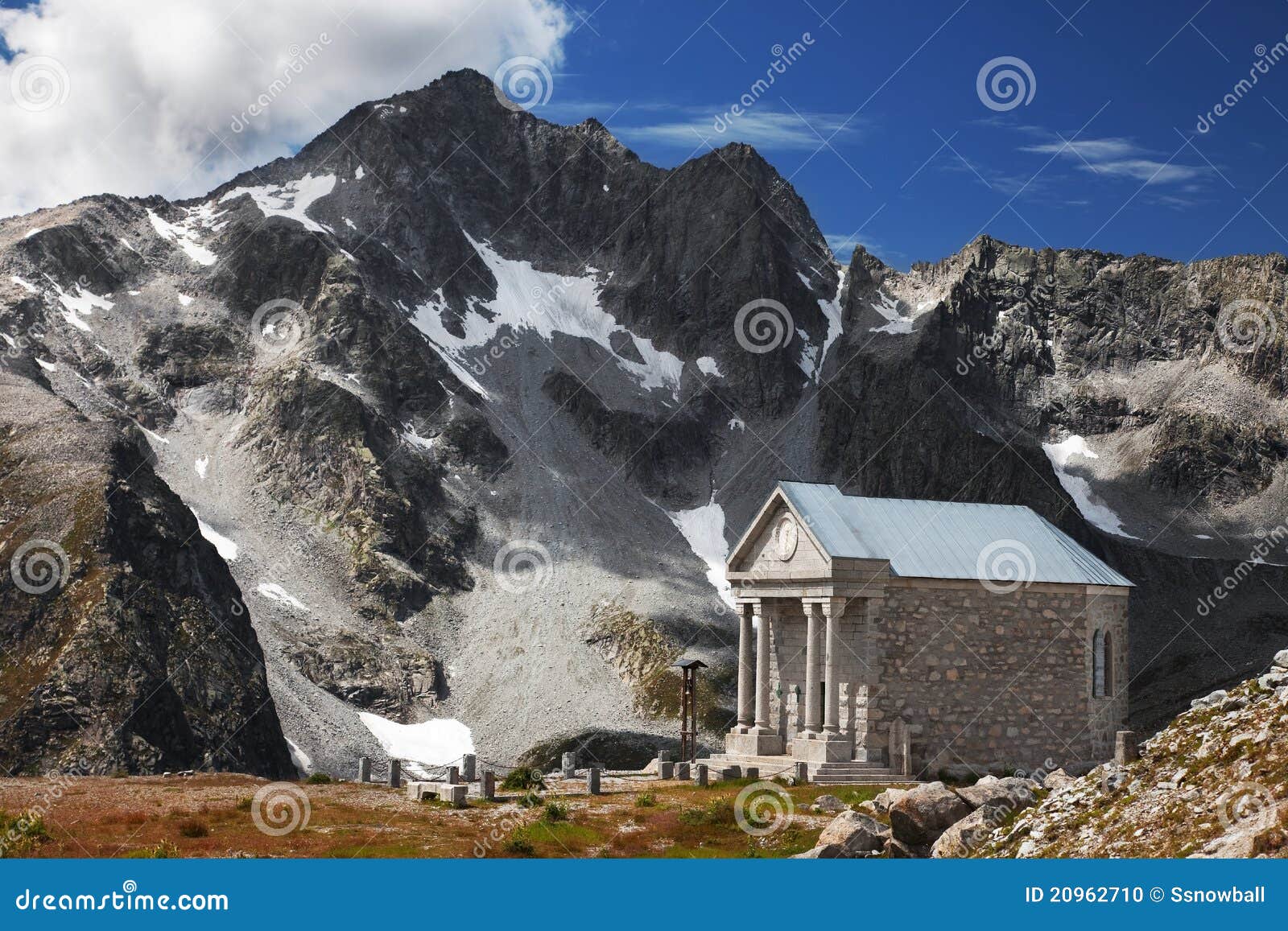 Church in high mountain stock photo. Image of religion - 20962710