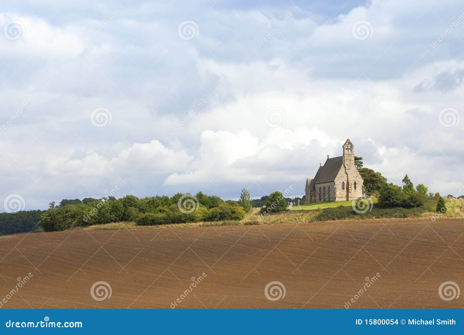 Church on a hill stock photo. Image of landscape, hill - 15800054
