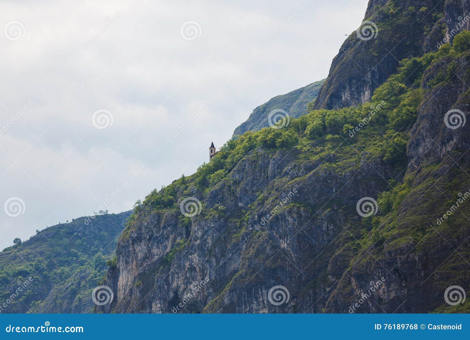 Church on a hillside stock photo. Image of slope, heritage - 76189768