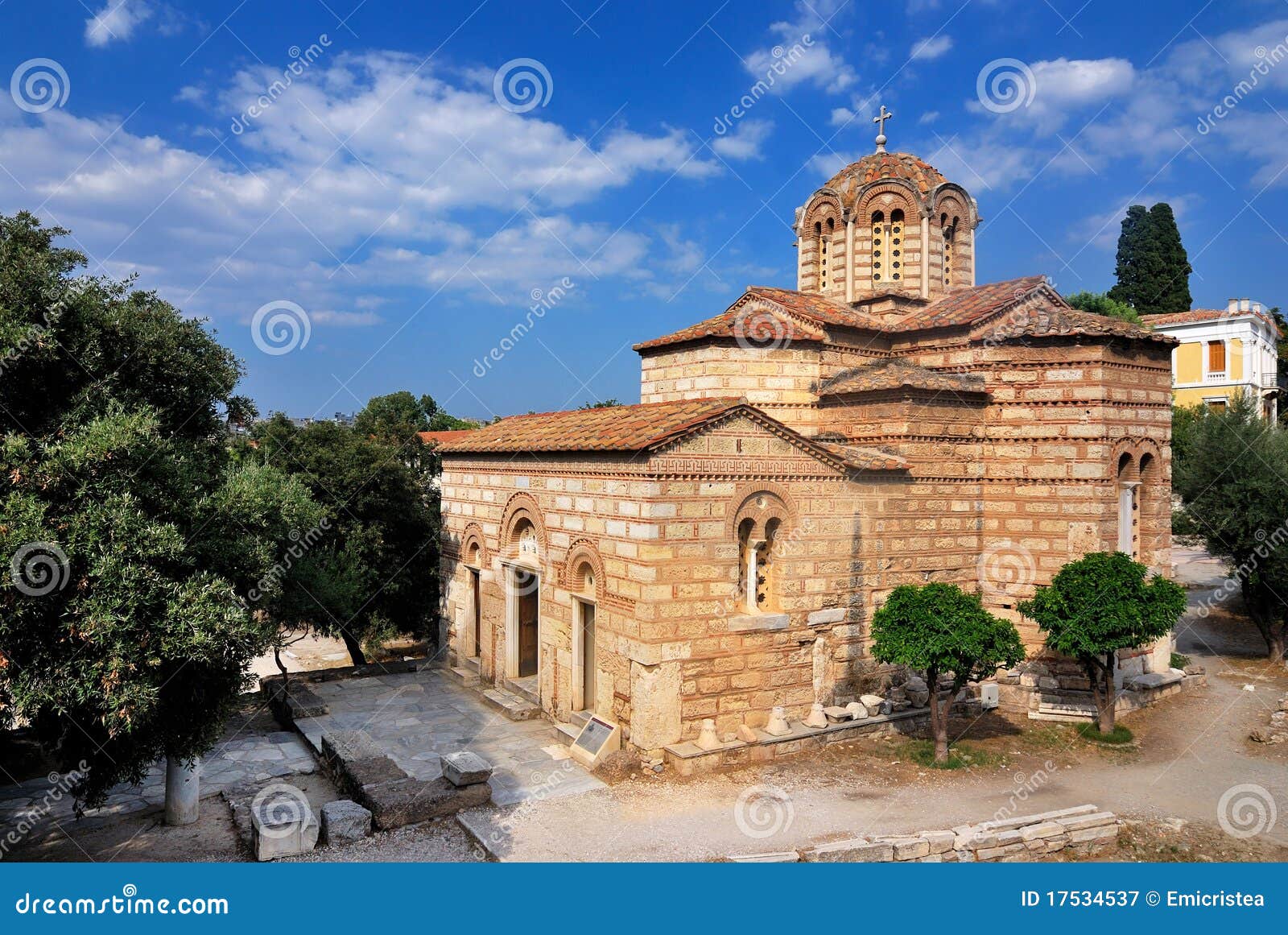 Church of the Holy Apostles in Athens Stock Image - Image of style ...