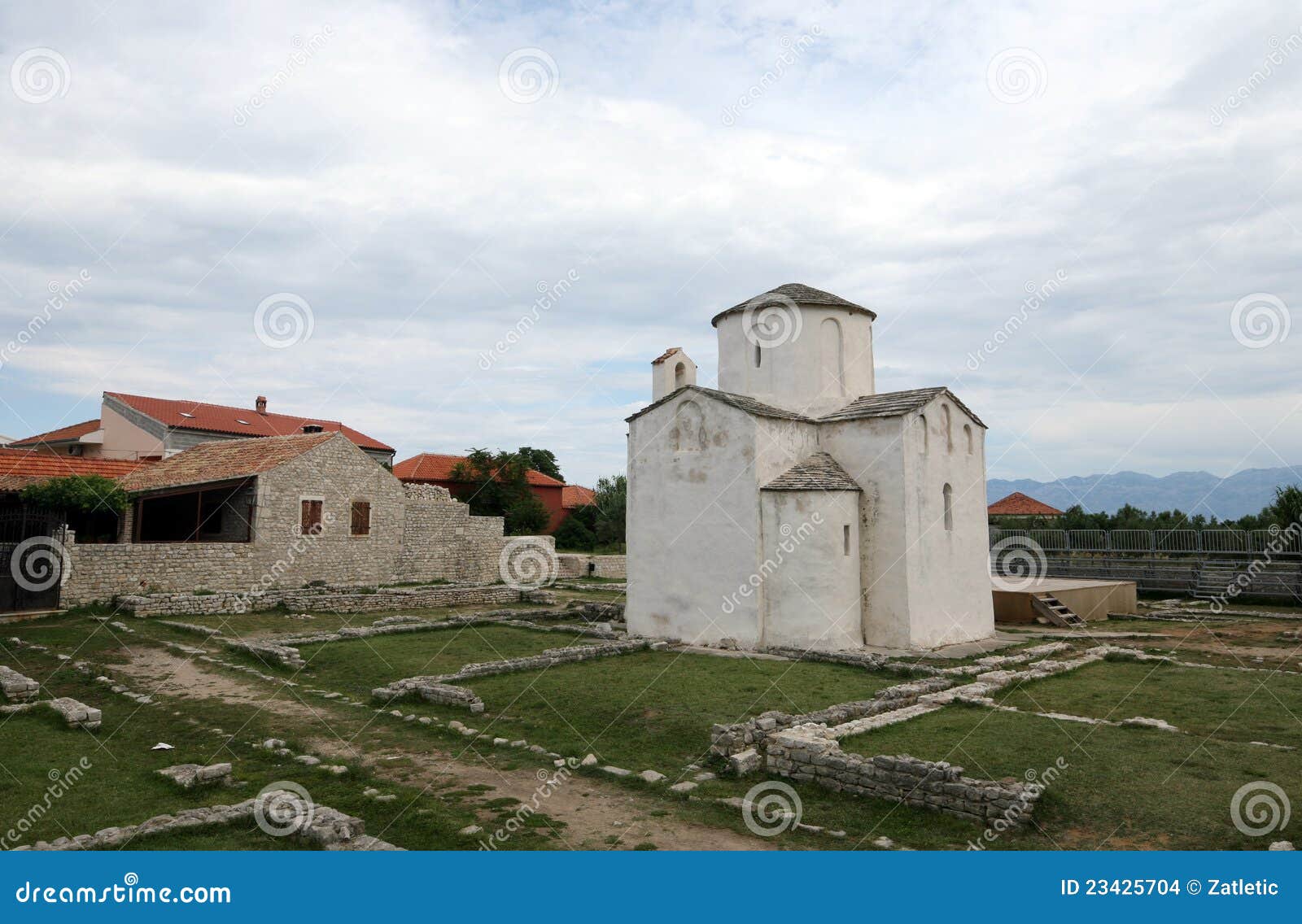 Church of the Holy Cross, Nin, Croatia Stock Photo - Image of stone ...