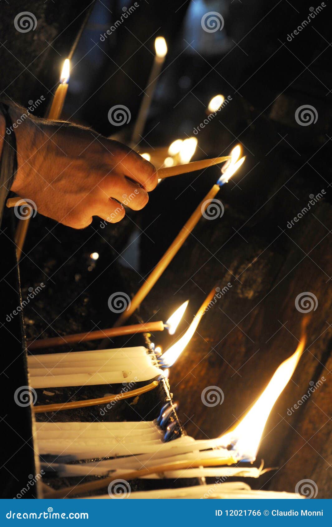 Church of the Holy Sepulcher Stock Photo - Image of catholic, dark ...