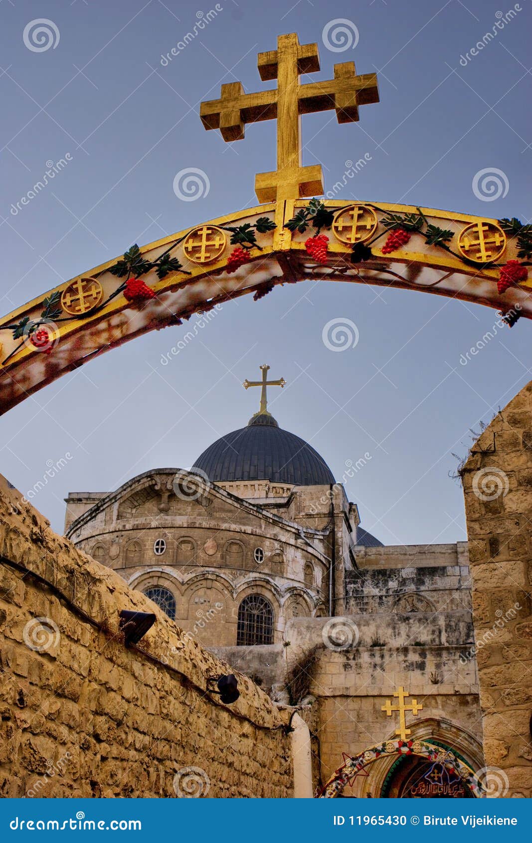 Church of the Holy Sepulchre Stock Photo - Image of holy, cross: 11965430