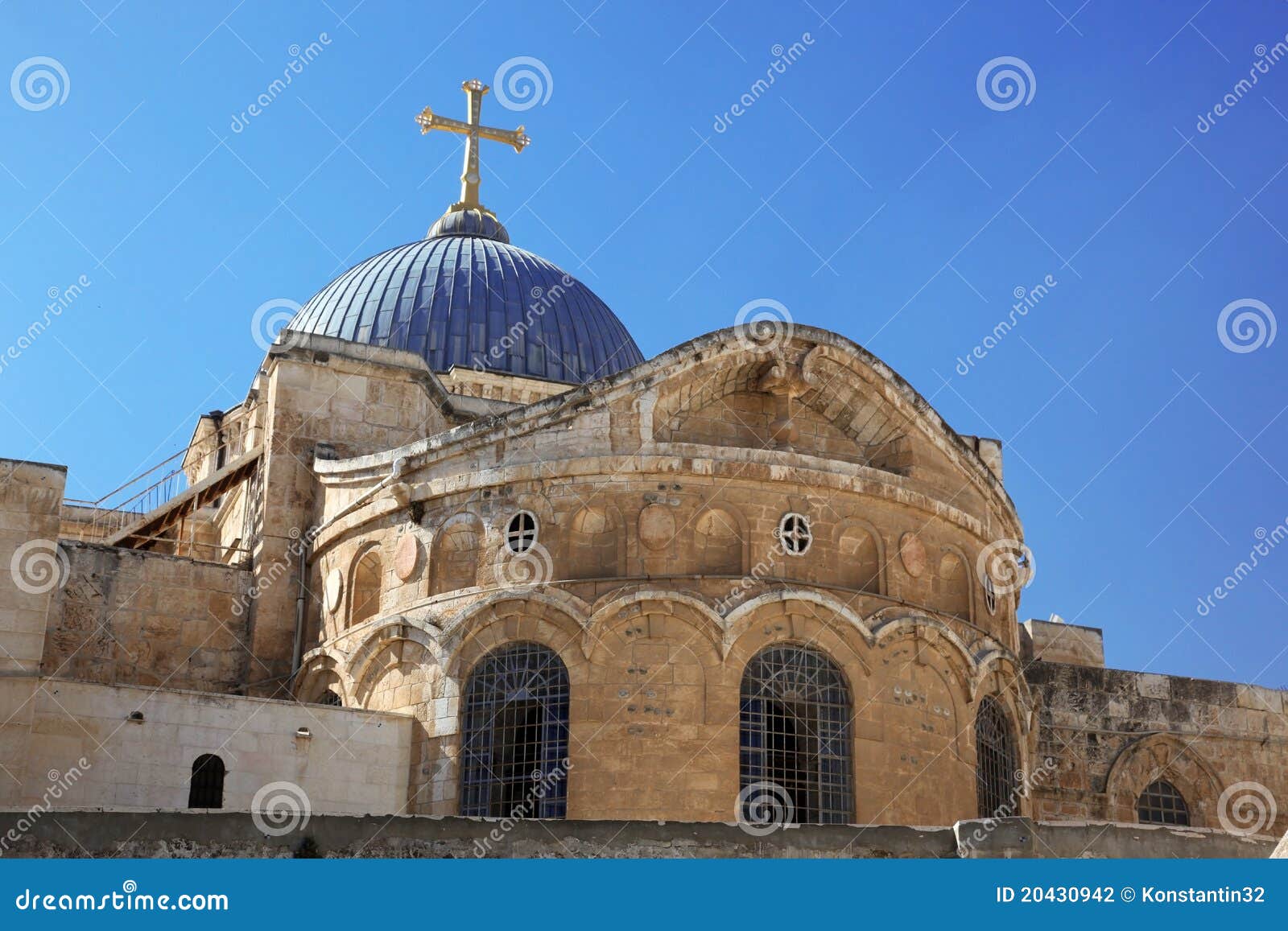 Church Of The Holy Sepulchre In Jerusalem Stock Photo | CartoonDealer ...