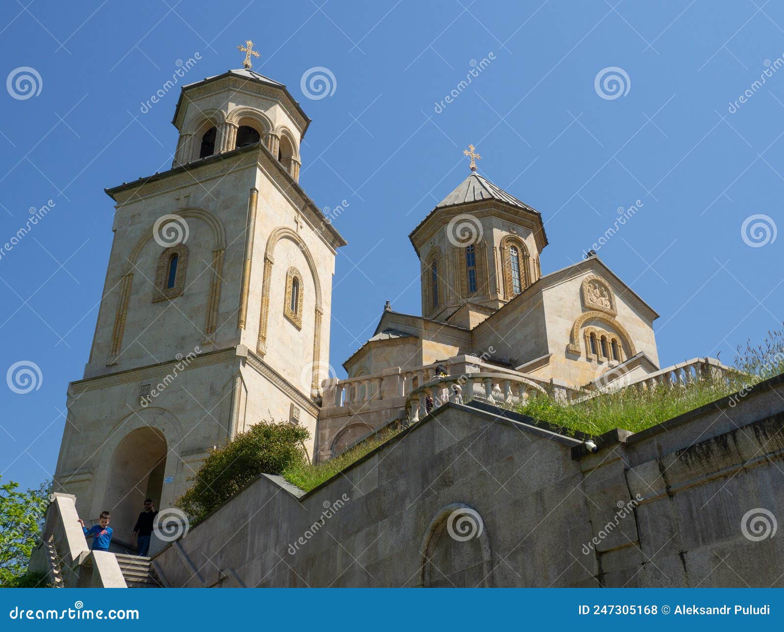 Church of the Holy Trinity. Mount Sameba. Ancient Architecture Stock ...