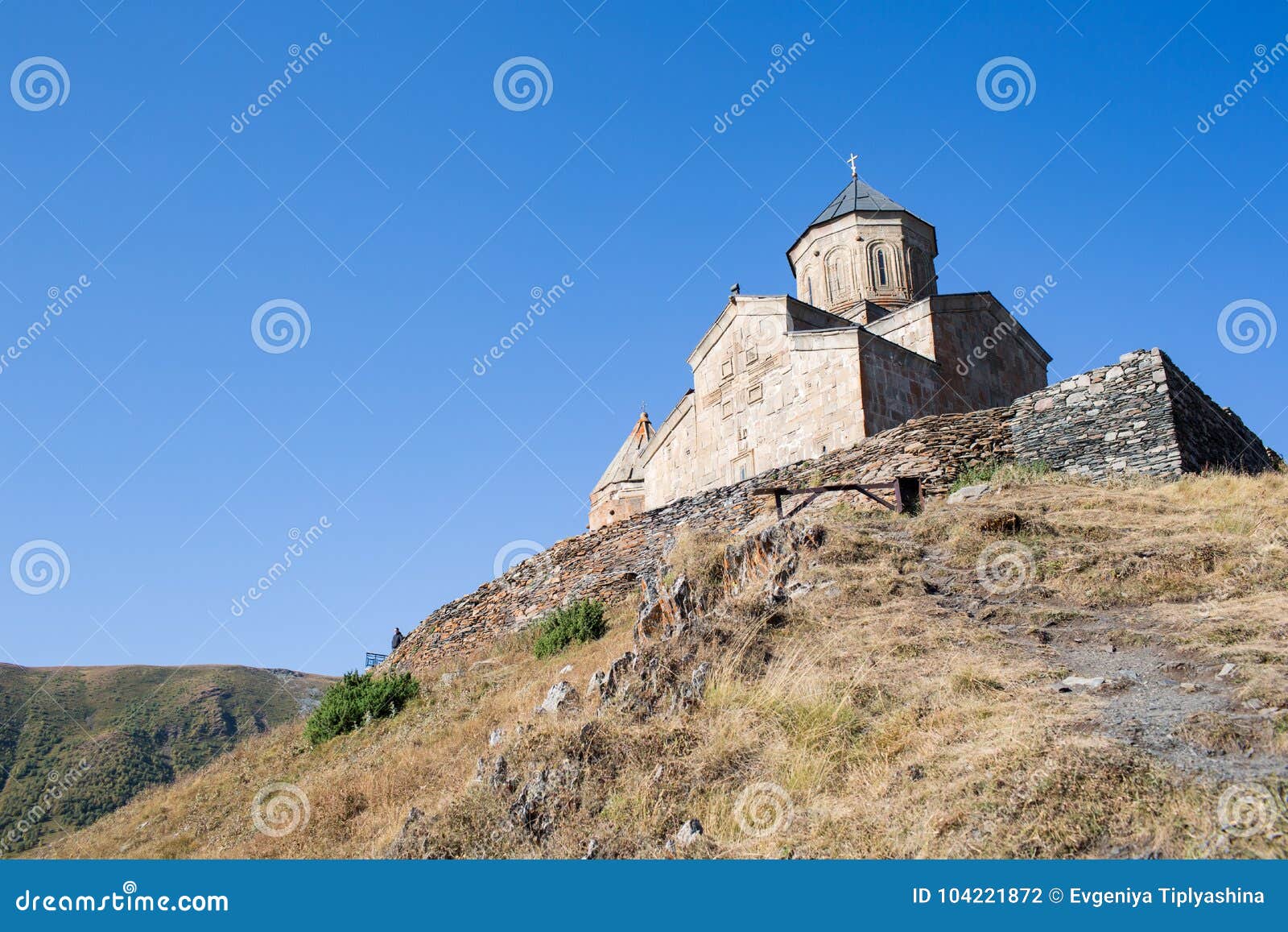 Church of the Holy Trinity, Stepantsminda Editorial Photography - Image ...