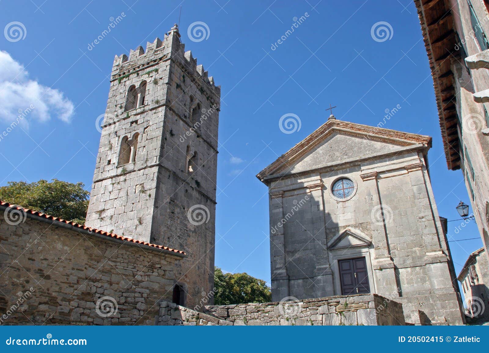Church in Hum, Istria, Croatia Stock Image - Image of stone, house ...