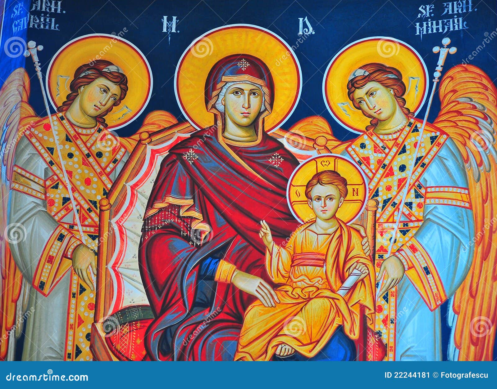 Church icon stock image. Image of gilt, blessed, madonna - 22244181