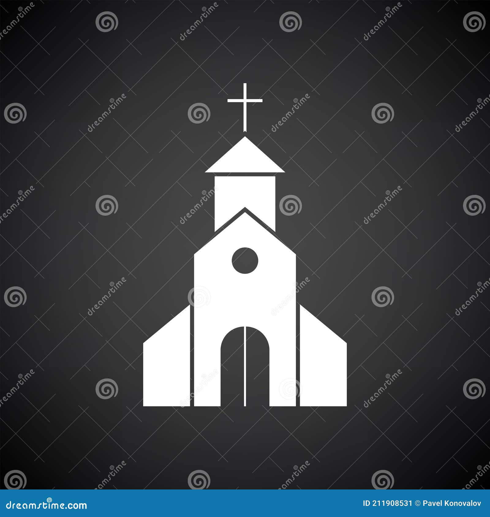 Church Icon stock vector. Illustration of concept, church - 211908531