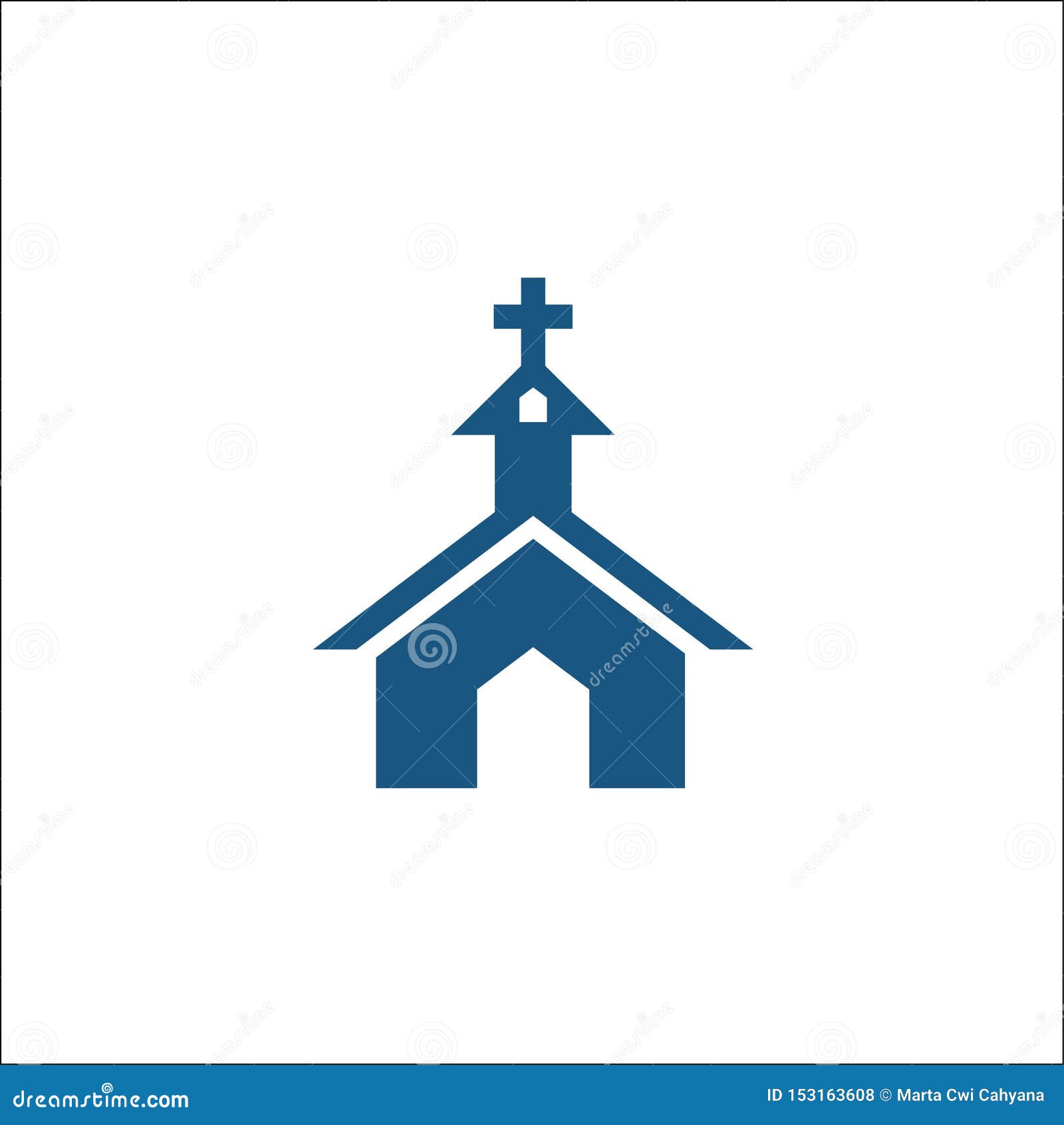 Church Icon in Flat Style Isolated Logo Vector Illustration Stock ... Church Icon in Flat Style Isolated Logo Vector Illustration Stock ...