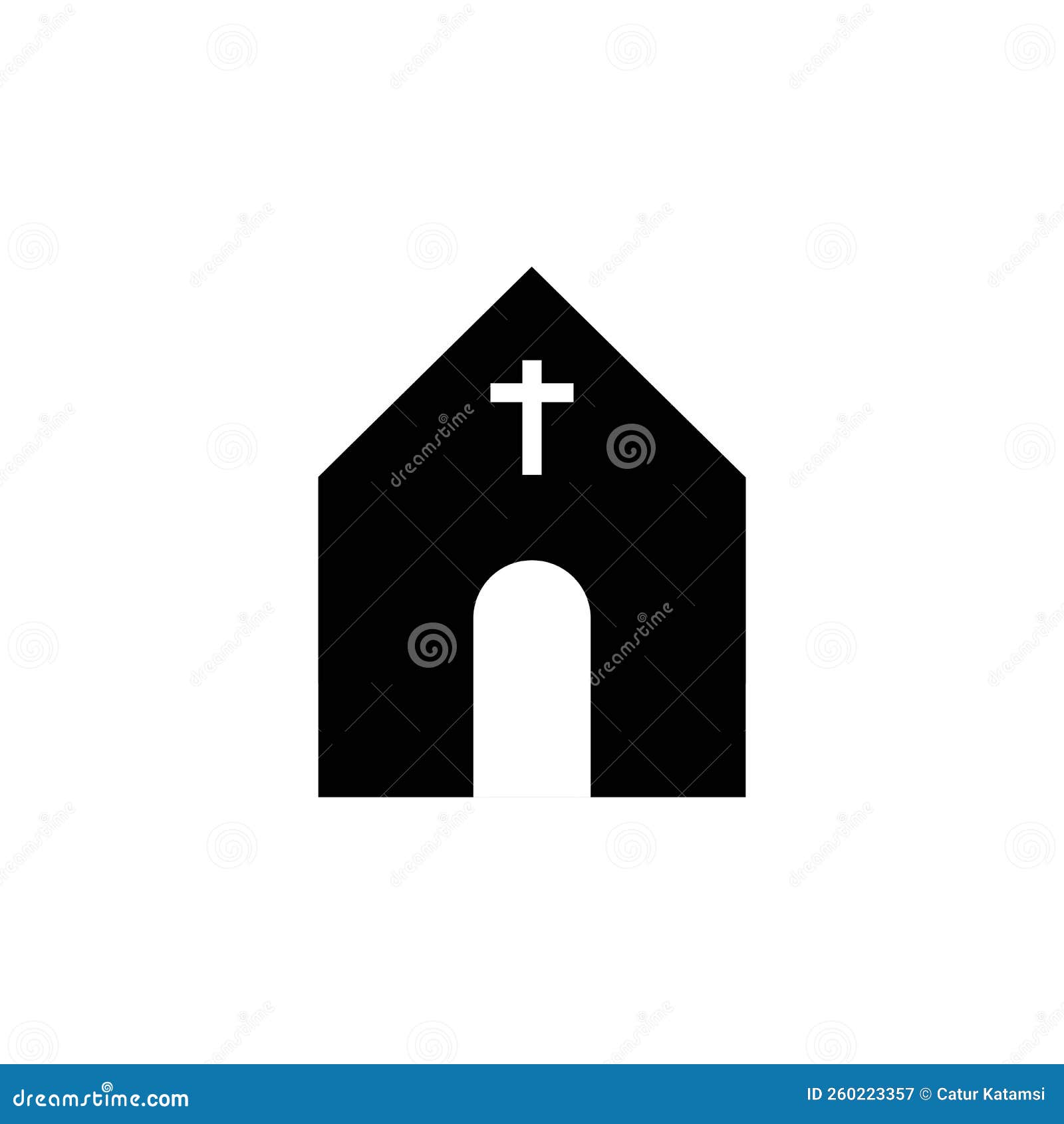 Church icon logo vector stock illustration. Illustration of ...