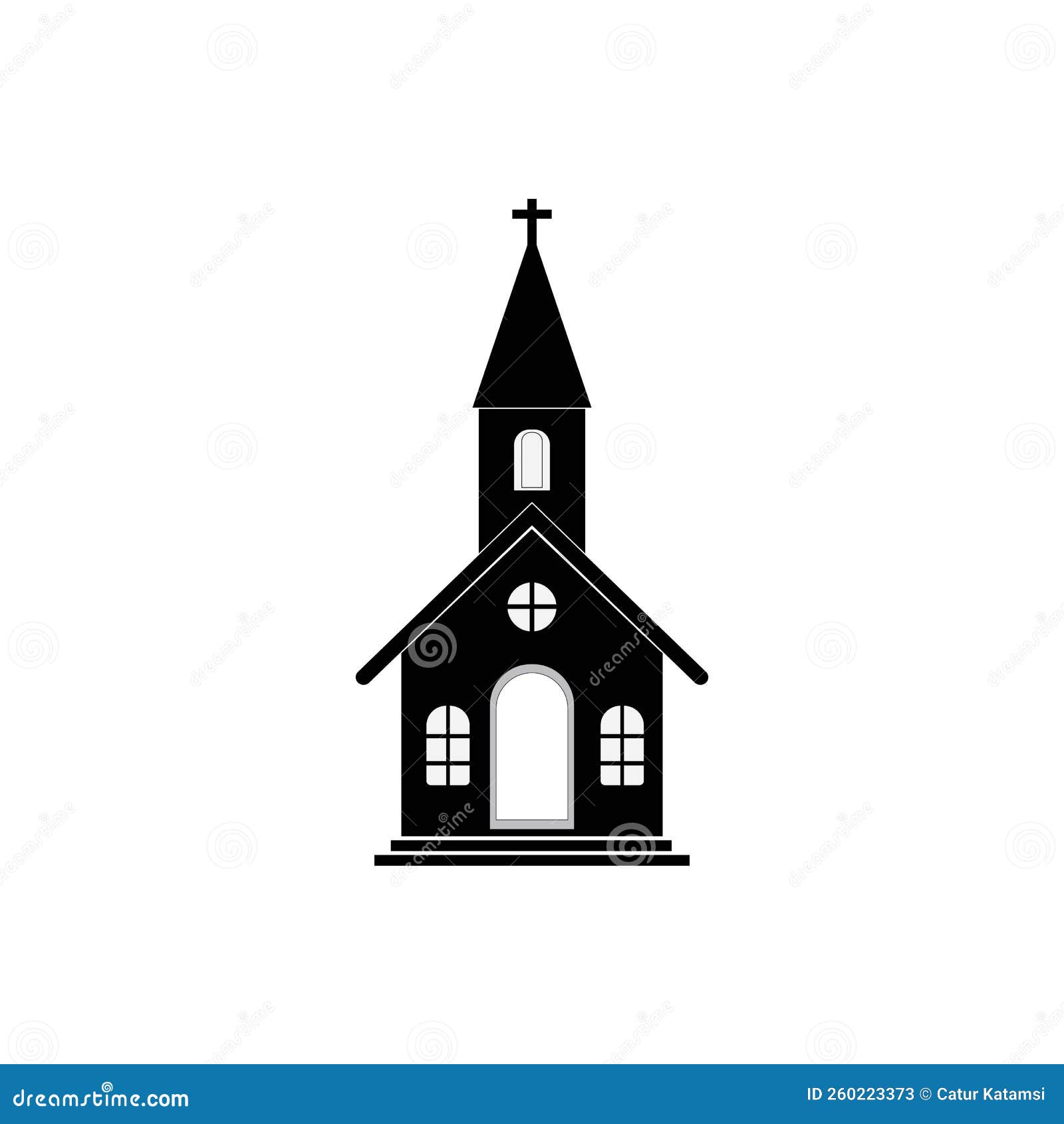 Church icon logo vector stock illustration. Illustration of landmark ...