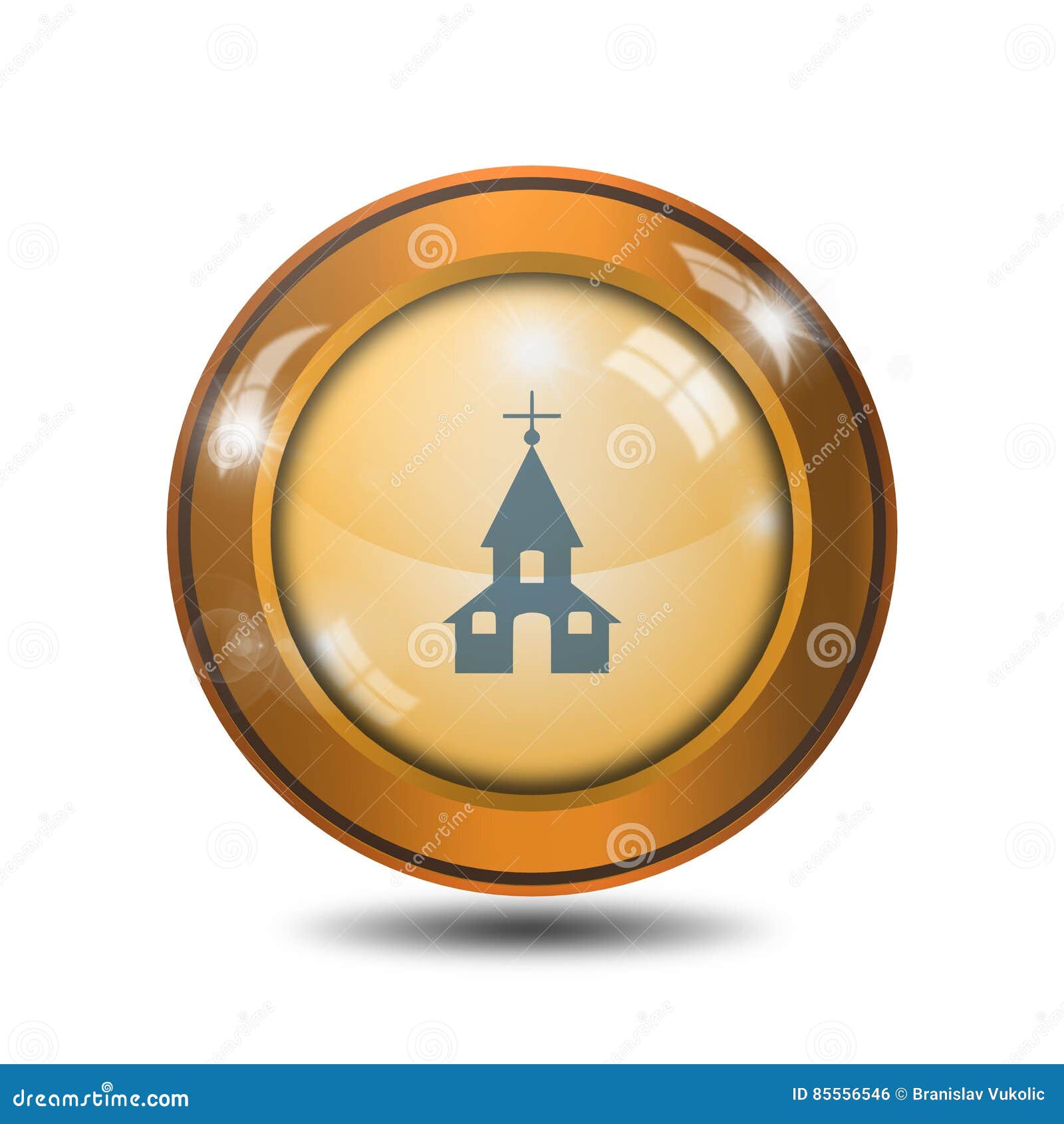 Church Icon, Sign, Illustration Stock Illustration - Illustration of ...