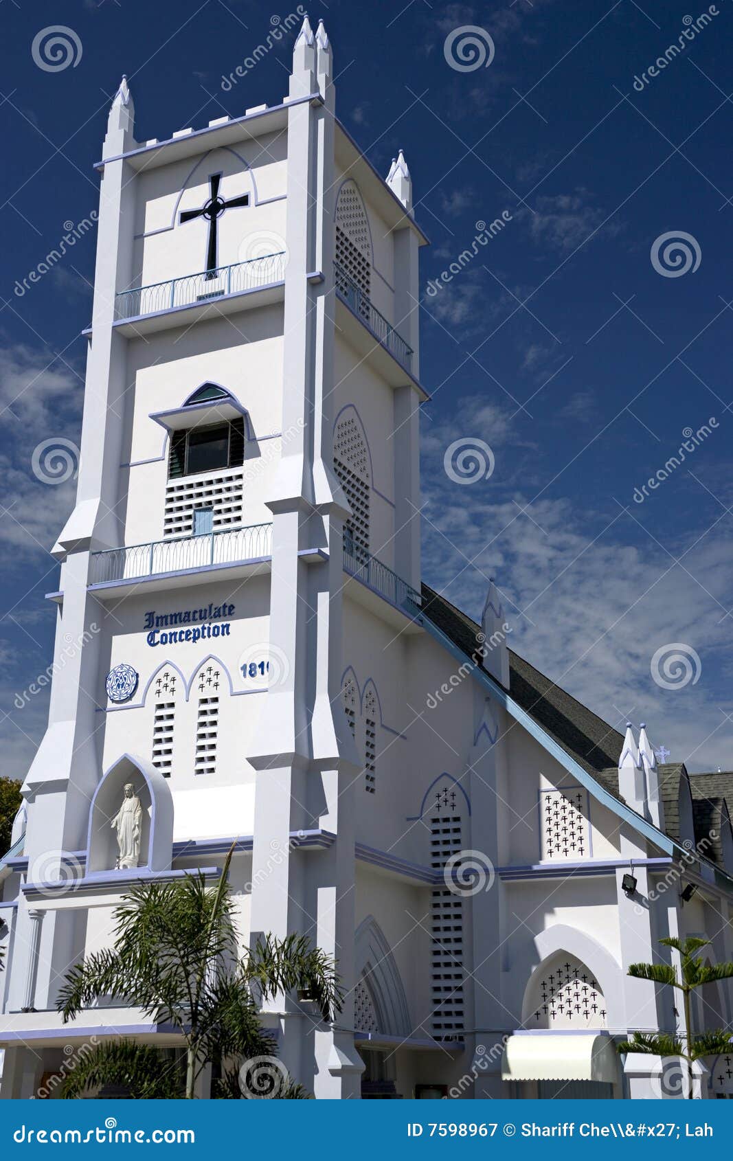Church of Immaculate Conception Stock Image - Image of buildings ...