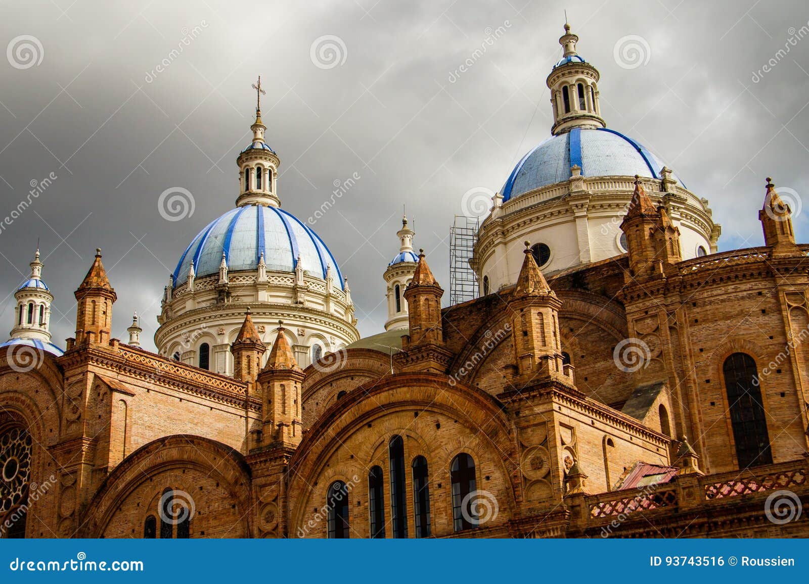 The Church of the Immaculate Conception in Cuenca, Ecuador Stock Photo ...