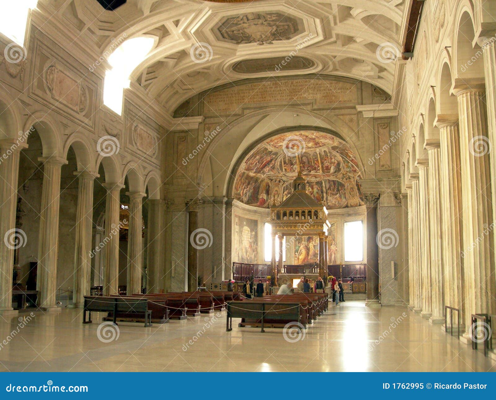 Church inside stock image. Image of wide, light, interior - 1762995