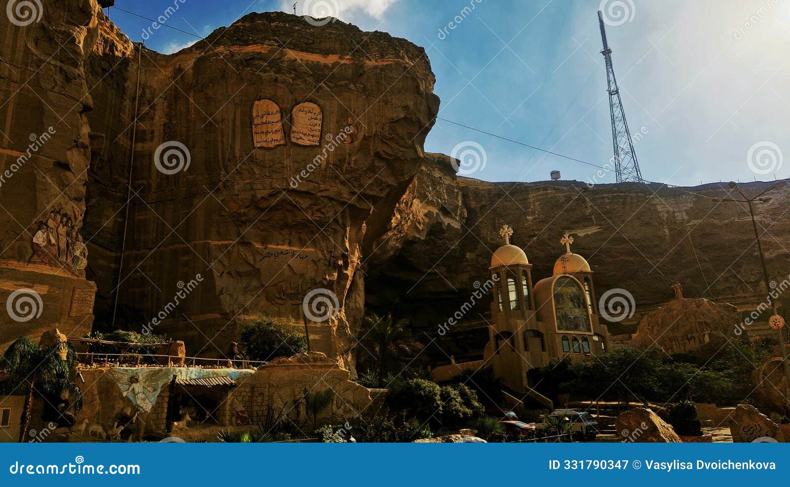 Church Inside the Cave in Egypt, Cairo Stock Image - Image of angle ...
