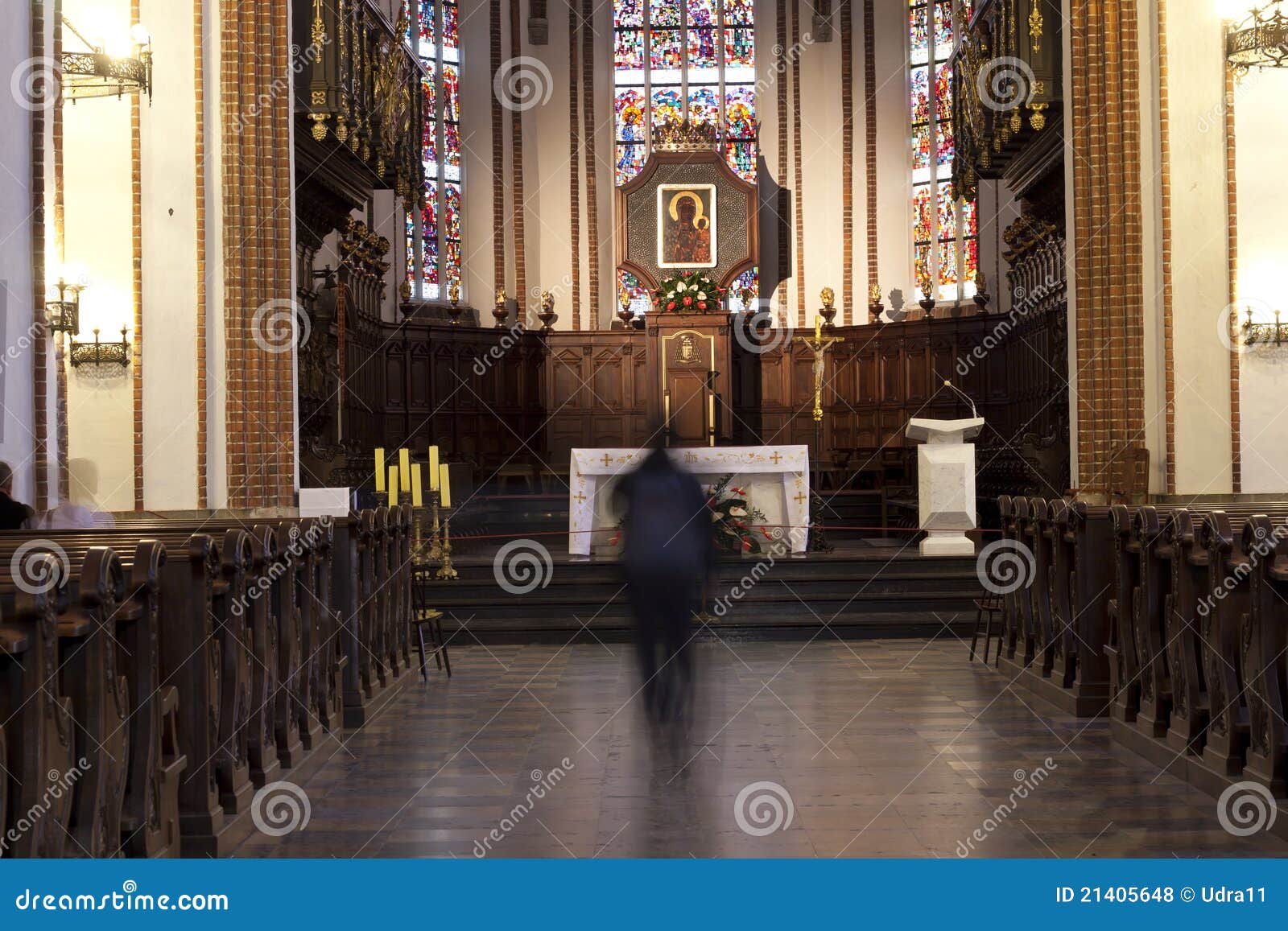 Church inside and prayer editorial stock photo. Image of cross - 21405648