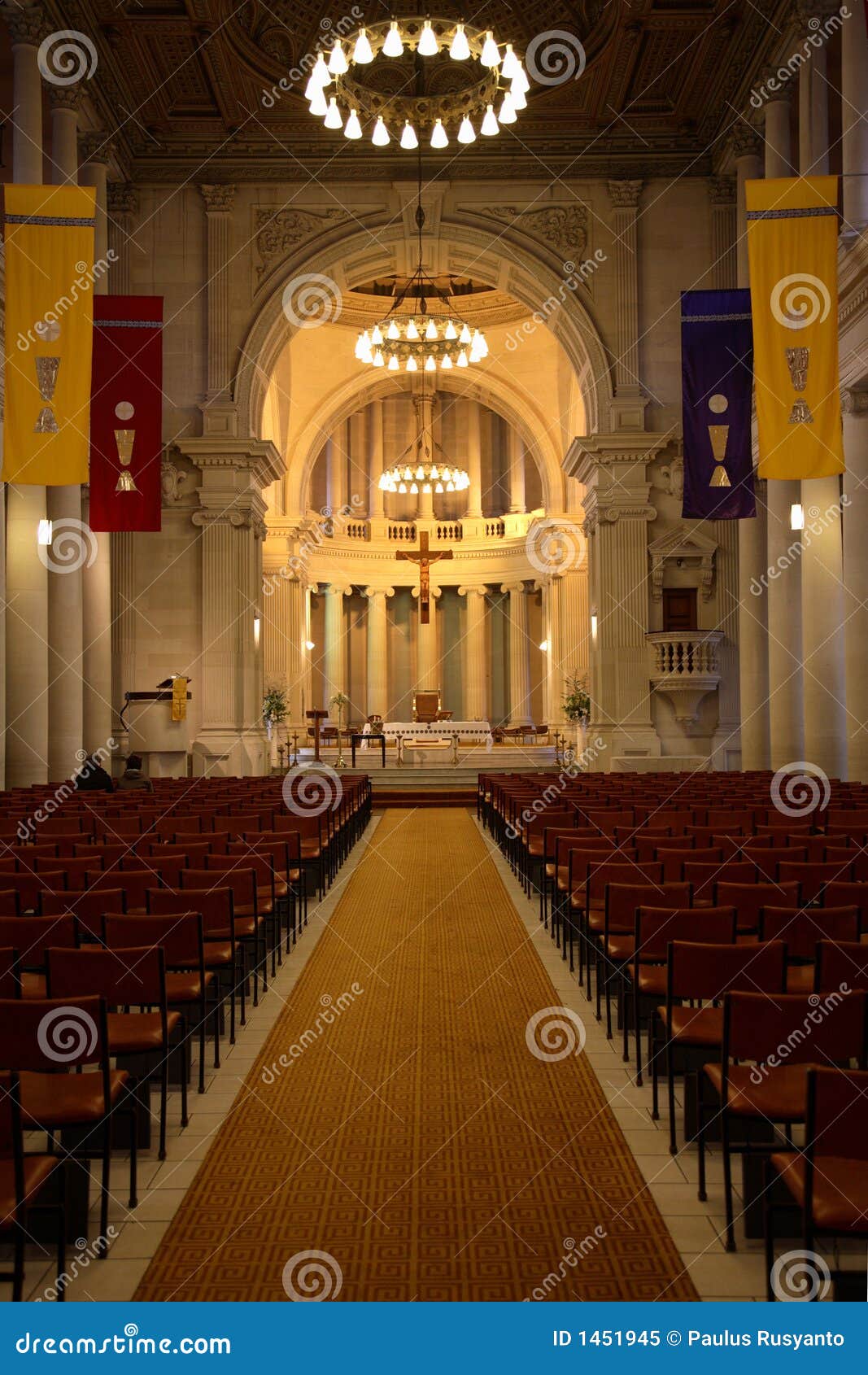 Church interior stock image. Image of beautiful, christian - 1451945