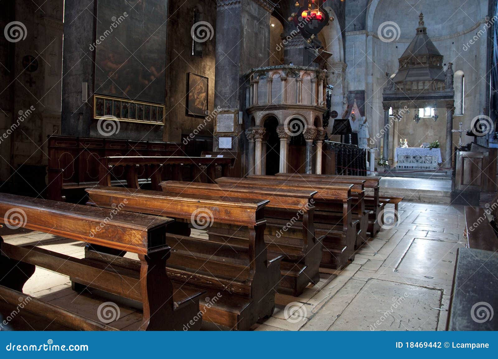 Church interior editorial photography. Image of priest - 18469442