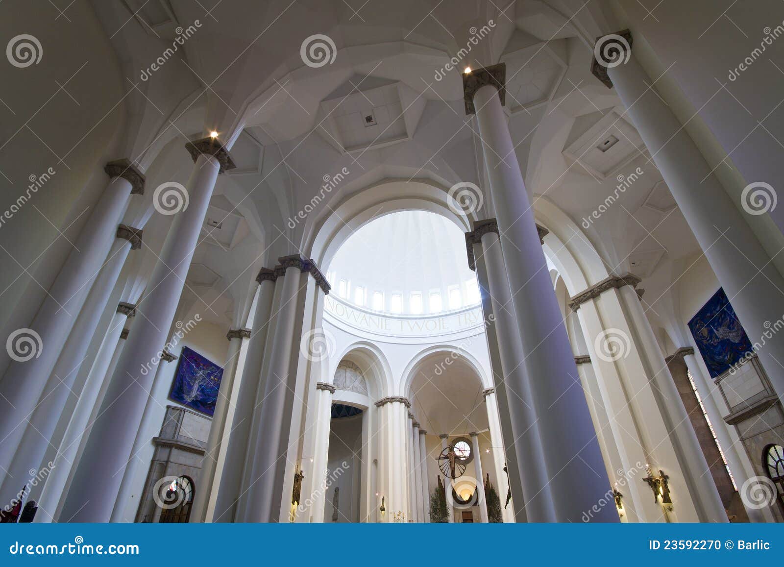 Church Interior, Neo-Gothic Chapel, Ruins Of Horni Hrad, Renaissance Or ...