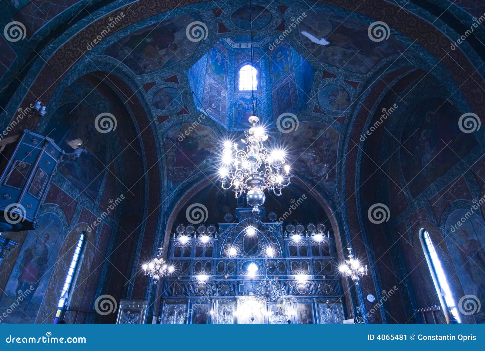 Church Interior, Neo-Gothic Chapel, Ruins Of Horni Hrad, Renaissance Or ...