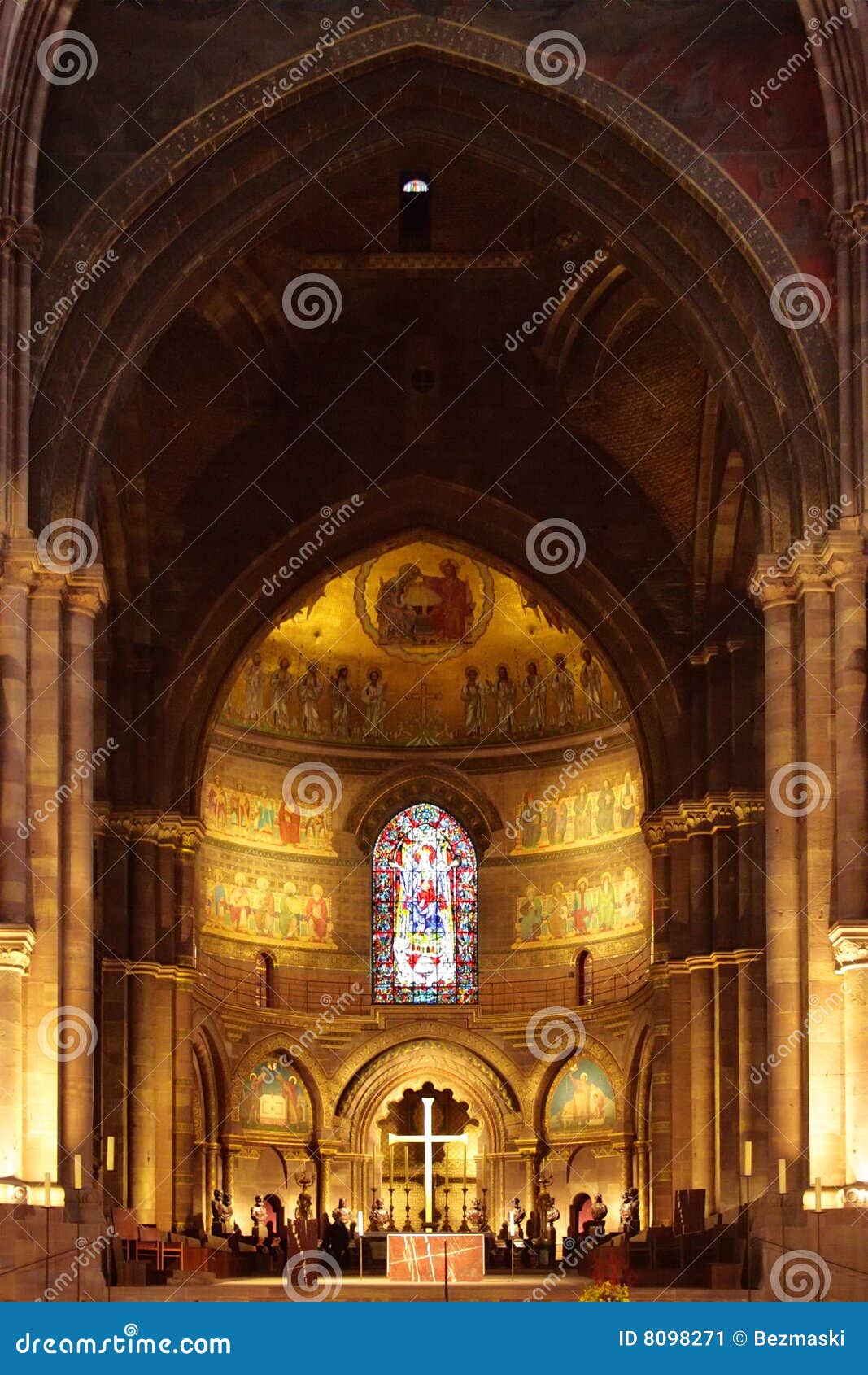 Church interior editorial photo. Image of europe, notre - 8098271