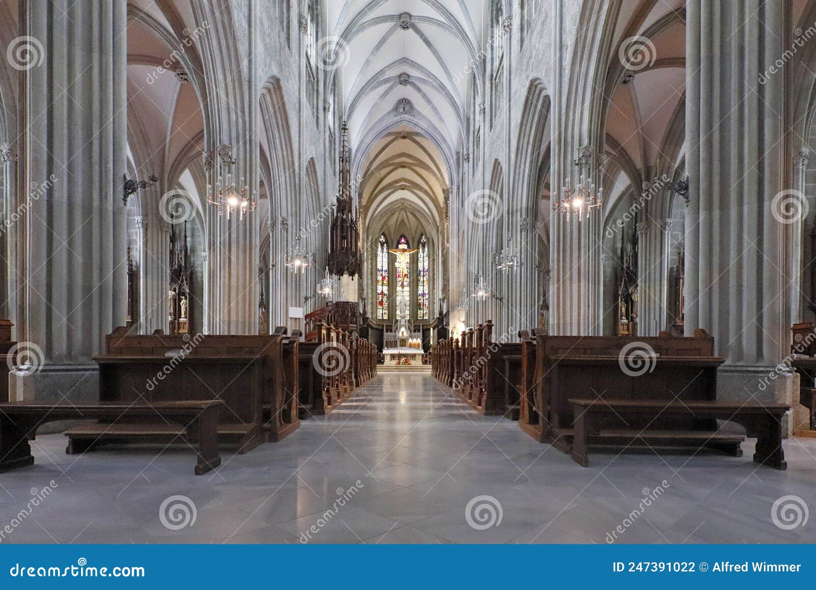 The Church Interior of the Admont Collegiate Church Editorial ...