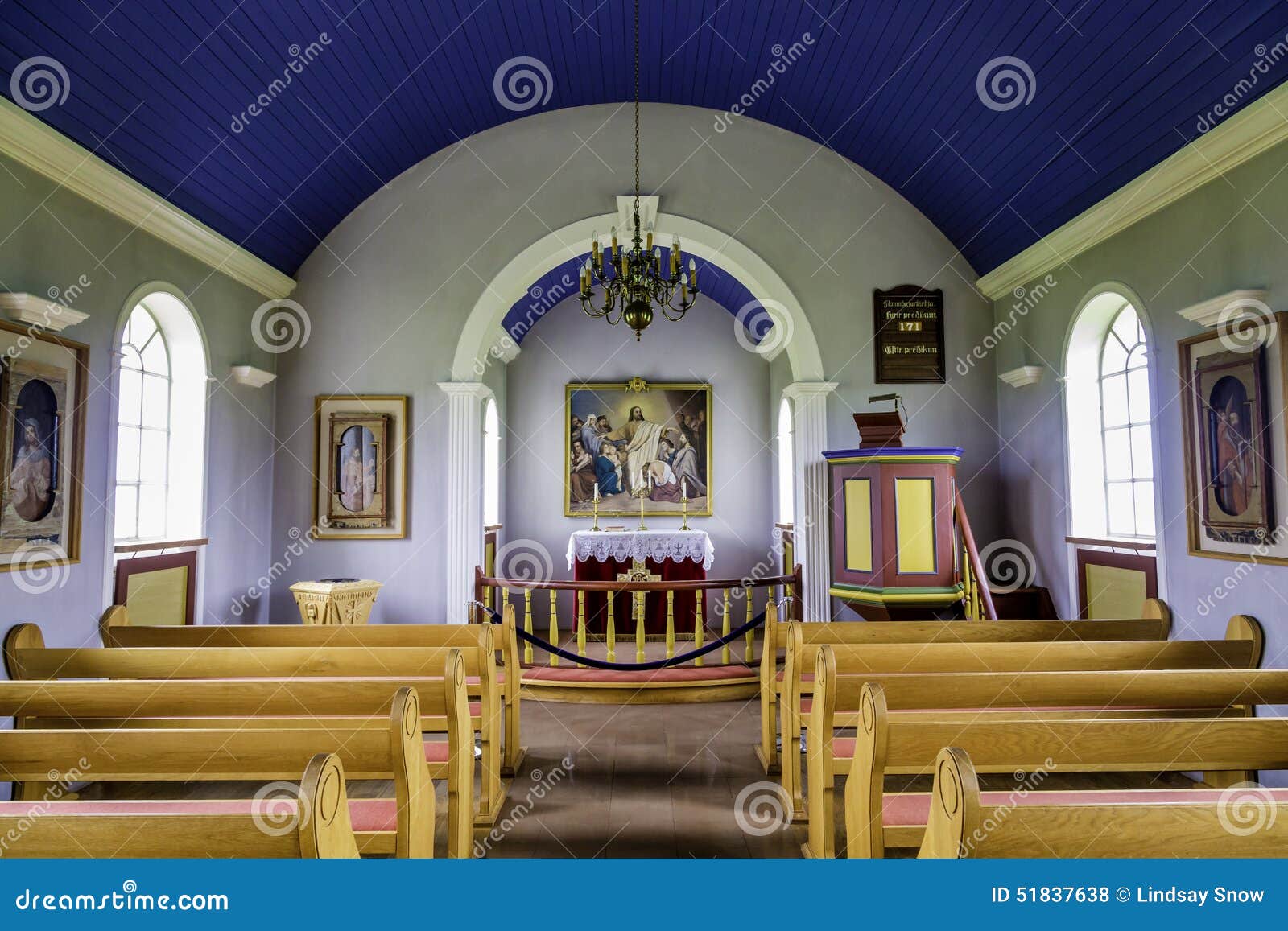 Church Interior stock photo. Image of small, landmark - 51837638