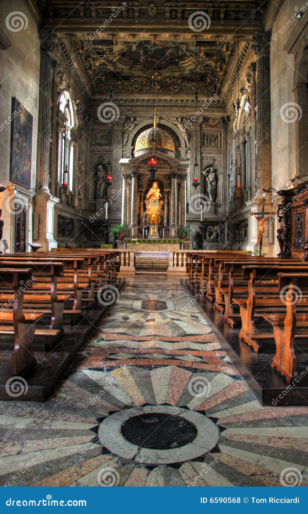 Church interior, Venice stock photo. Image of mosaics - 6590568