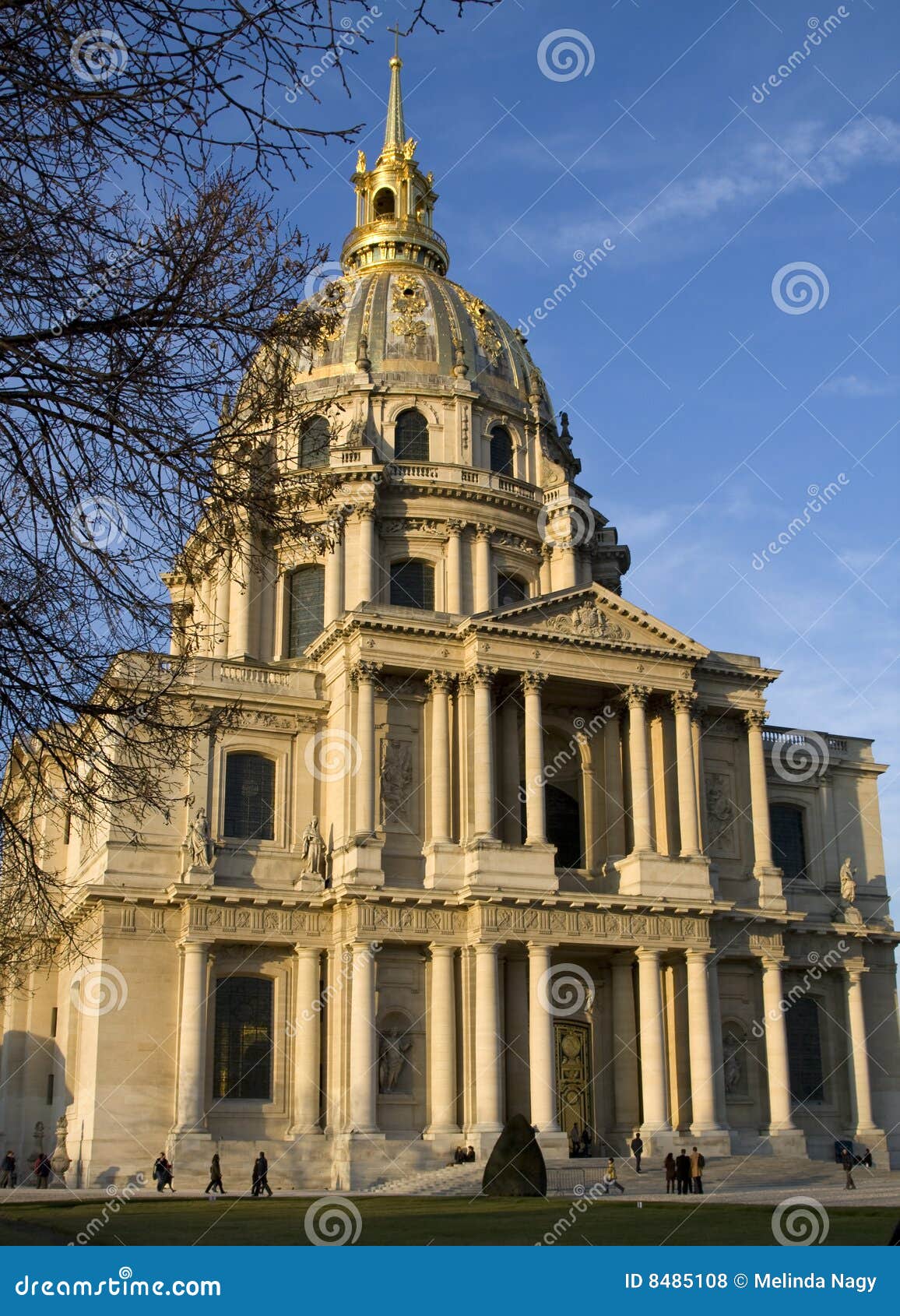 The Church of Invalides in Paris Stock Photo - Image of invalides, lawn ...