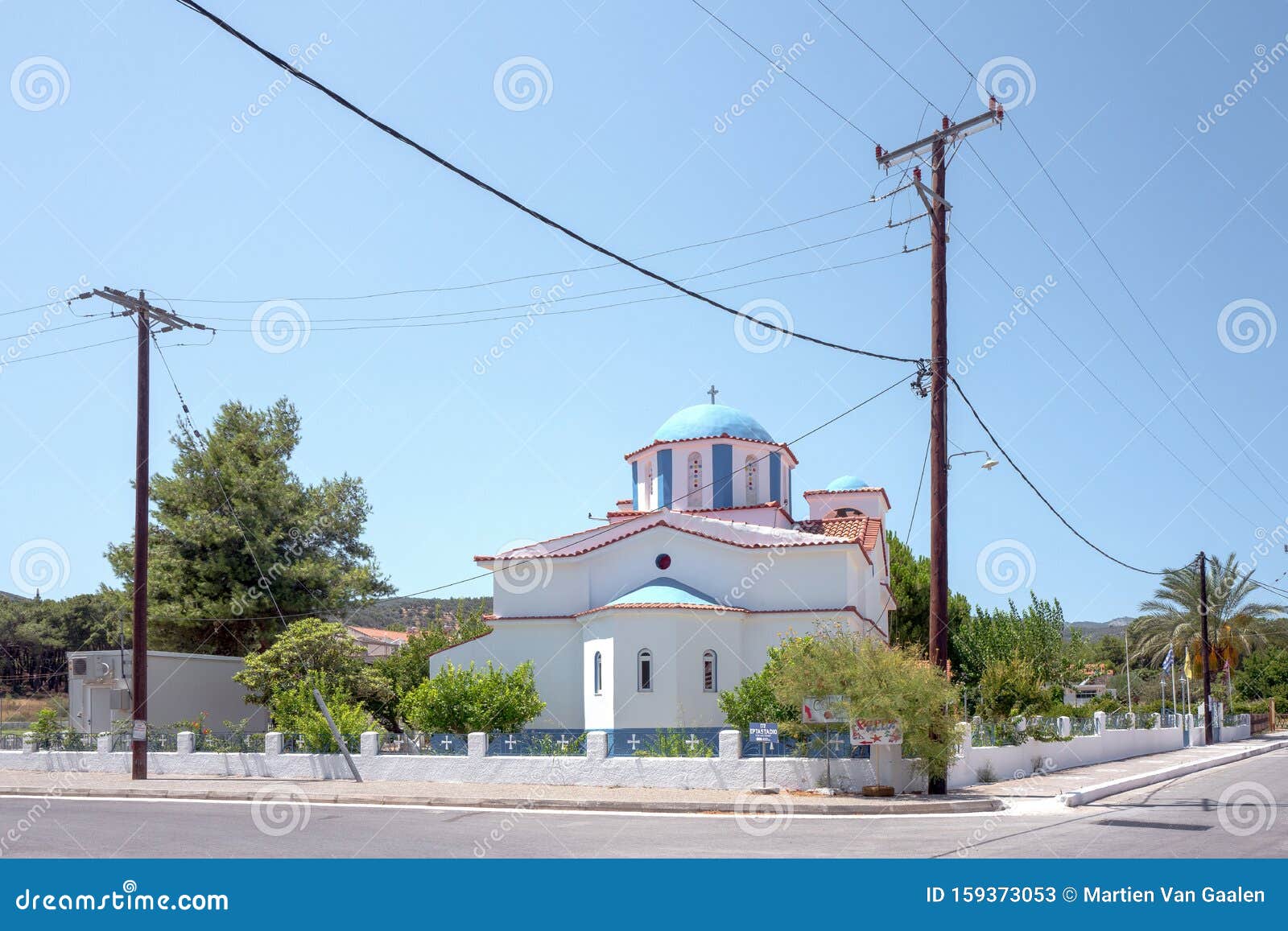 Church in Iraio-Samou on the Island Samos, Greece Editorial Stock Photo ...