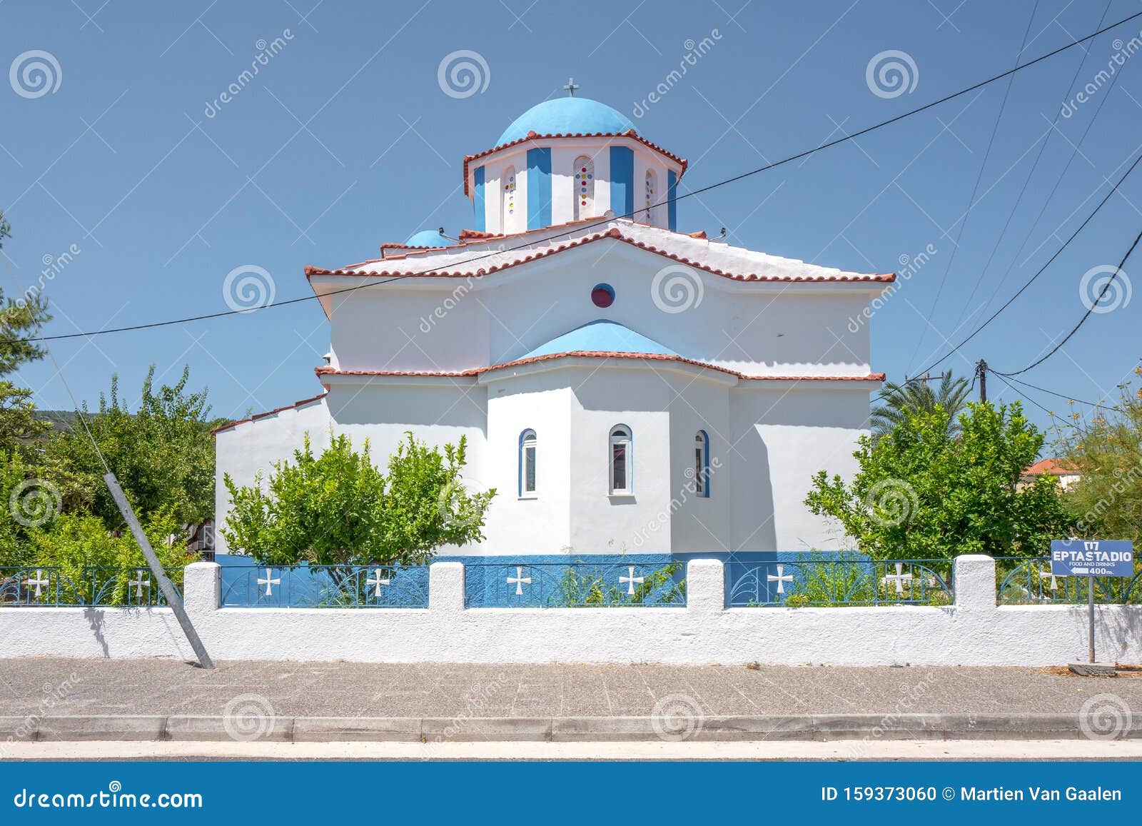 Church in Iraio-Samou on the Island Samos, Greece Editorial Image ...
