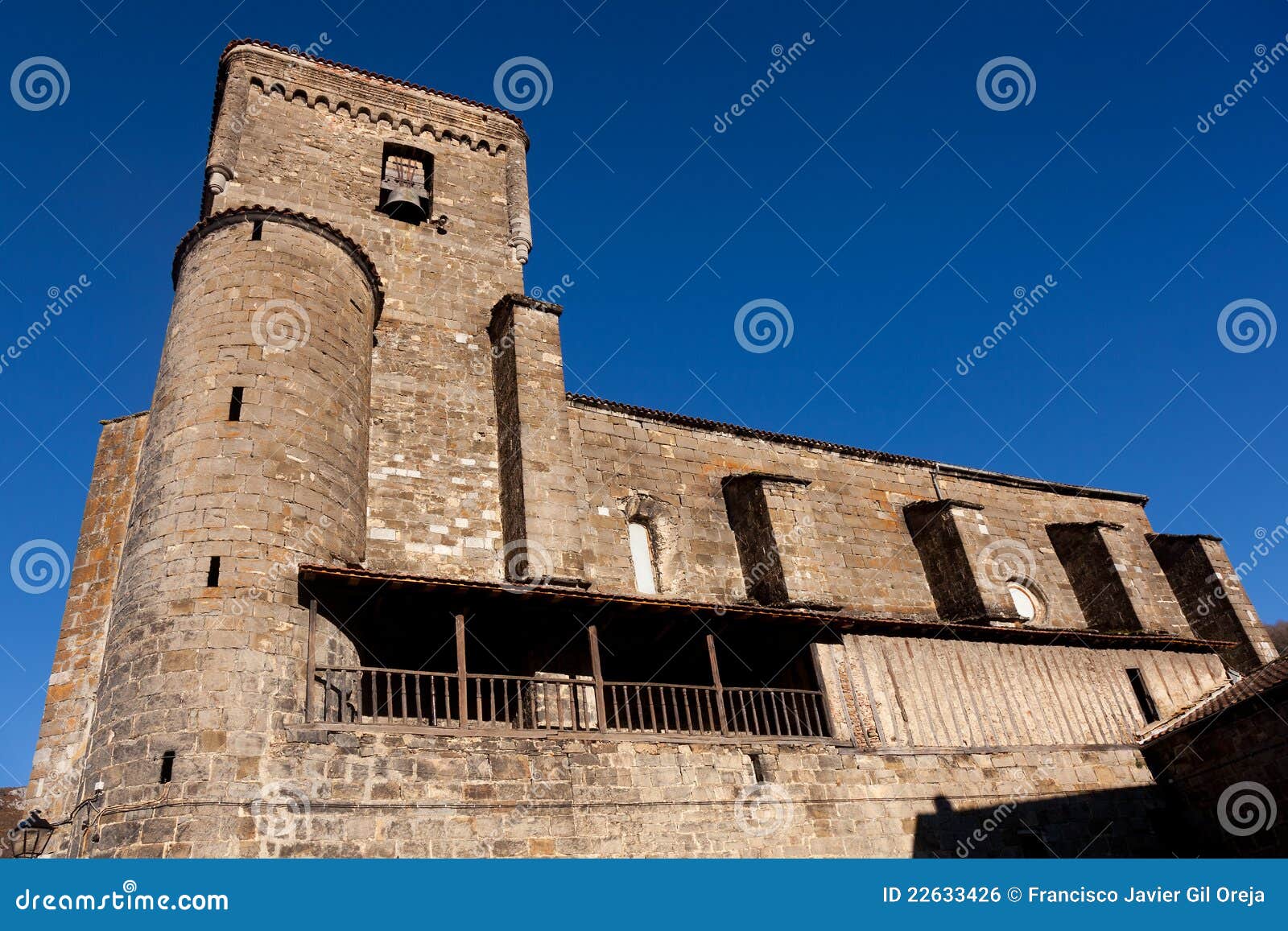 Church of Isaba stock photo. Image of patrimony, europe - 22633426