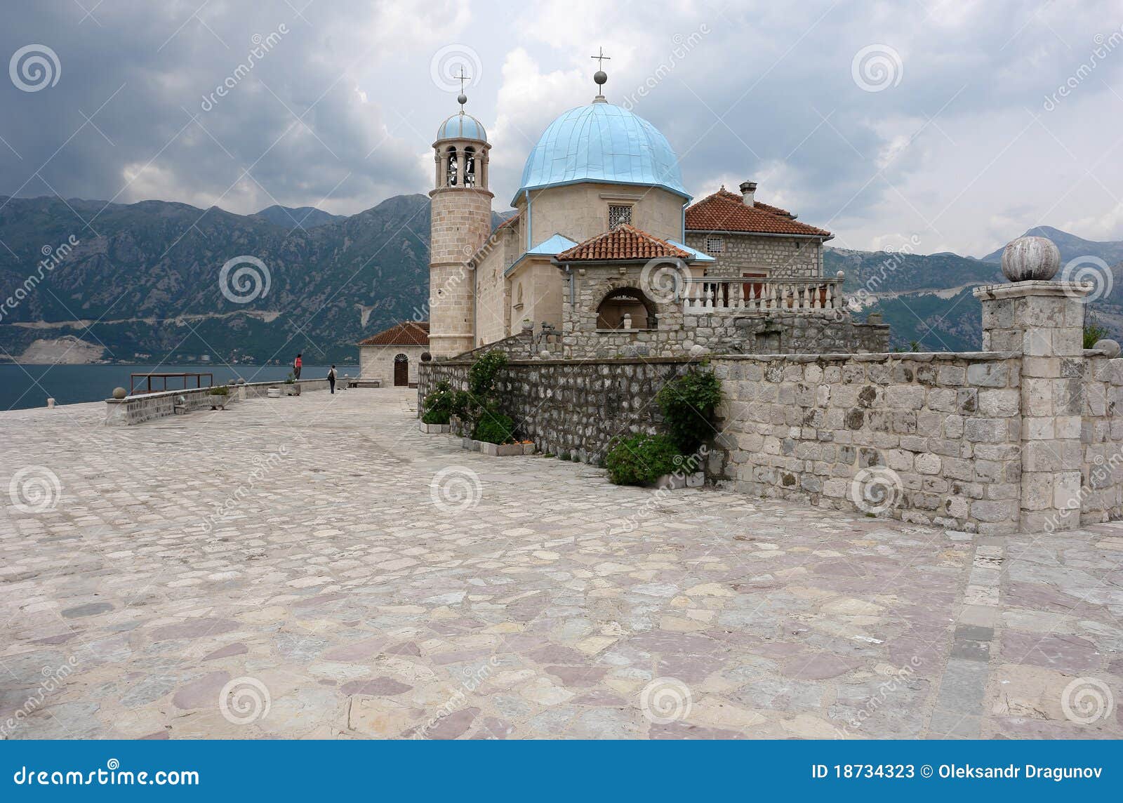 The church on the island stock image. Image of adriatic - 18734323